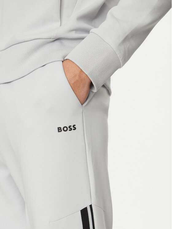 BOSS Dres 50533738 Szary Regular Fit | Modivo.pl