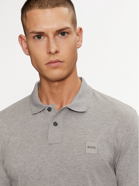 Boss Polo Passenger 50507803 Szary Slim Fit | Modivo.pl