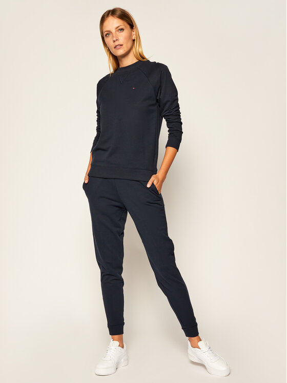 Tommy Hilfiger Долнище анцуг Track Uw0uw01924 Тъмносин Regular Fit