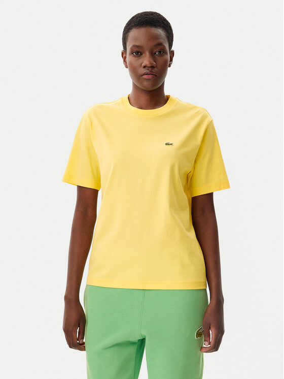 Lacoste Футболка TF7215 Жовтий Loose Fit | Modivo.ua