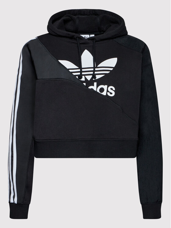 Adidas Sweatshirt Adicolor Split Trefoil Hc7050 Schwarz Regular Fit
