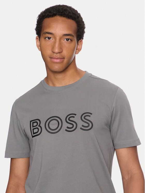 Boss Футболка 50519358 Сірий Regular Fit | Modivo.ua