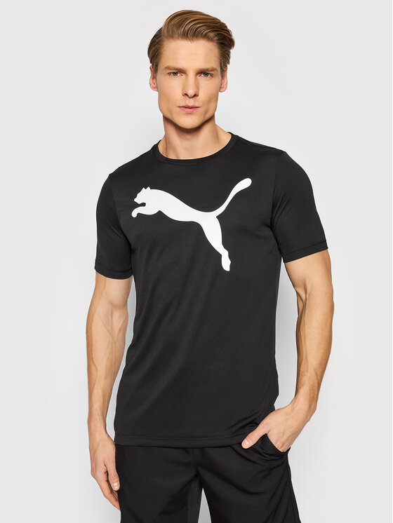 Puma T-Shirt Active Big Logo 586724 Czarny Regular Fit | Modivo.pl