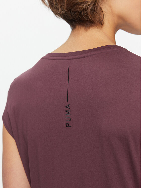 Puma Tehnička majica Studio Yogini 523953 Tamnocrvena Tight Fit | Modivo.hr