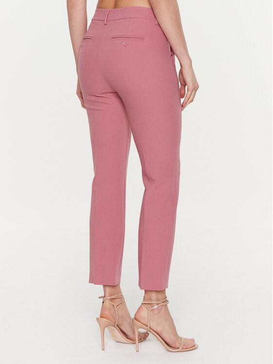Weekend Max Mara Spodnie materiałowe Rana 2351310137 Różowy Slim Fit ...