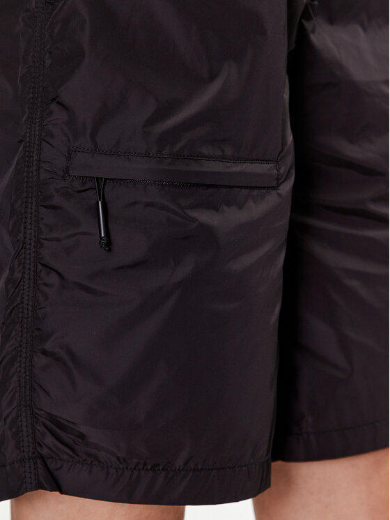 Rains Short en tissu 18920 Noir Regular Fit | Modivo.fr