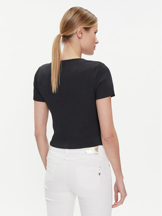 Levi's® Bluzka Monica A7182-0001 Czarny Slim Fit | Modivo.pl