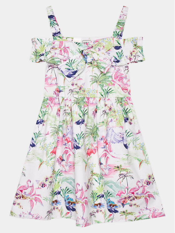 Guess Robe de jour J4GK25 WBHQ0 Blanc Regular Fit | Modivo.fr