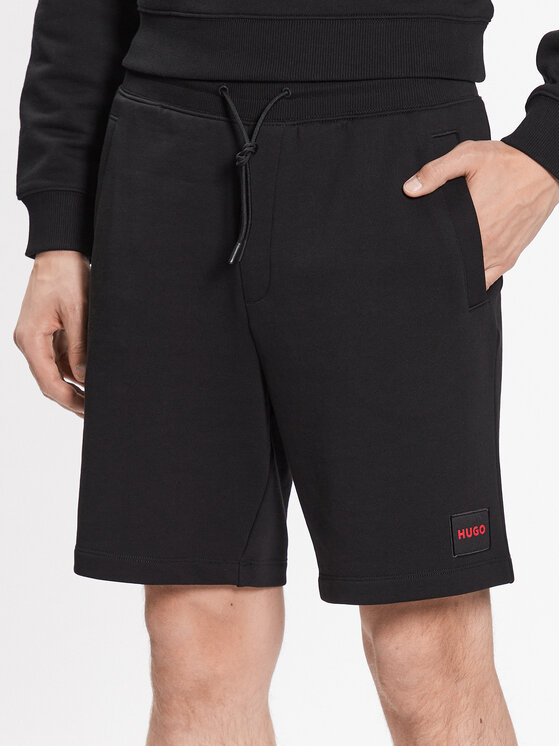 Hugo Szorty sportowe 50466196 Czarny Regular Fit | Modivo.pl