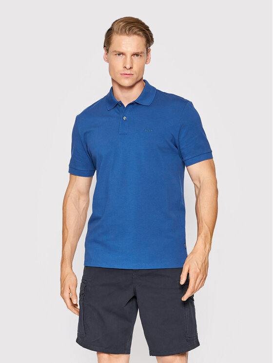 Boss Poloshirt Pallas 50468362 Blau Regular Fit | Modivo.de