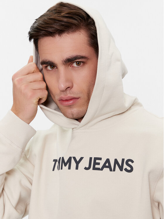 Tommy Jeans Sweatshirt Bold Classics DM0DM18413 Beige Regular Fit Modivo