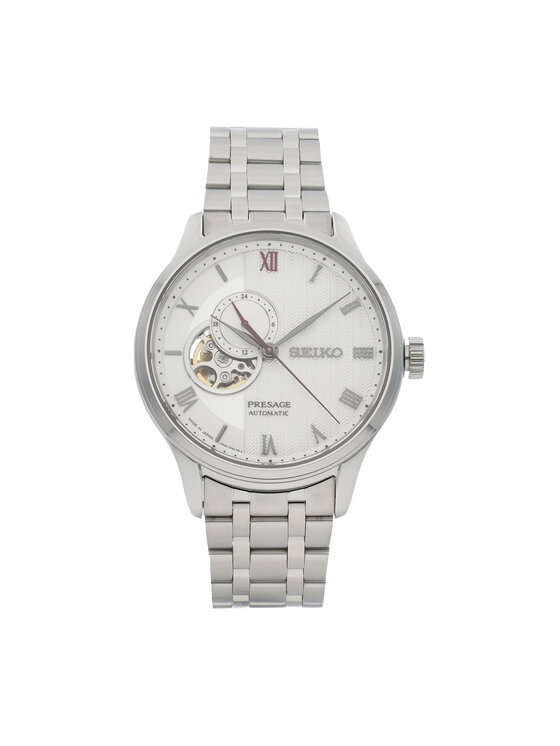 Seiko Zegarek Presage SSA443J1 Srebrny | Modivo.pl