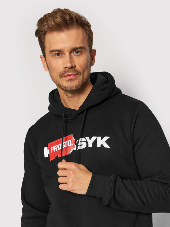 PROSTO. Sweatshirt KLASYK Sticker 2121 Schwarz Regular Fit | Modivo.de