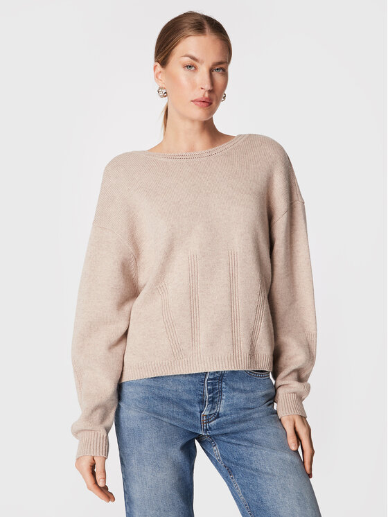 ba&sh Svetr Murphy 1H22MURP Béžová Relaxed Fit | Modivo.cz