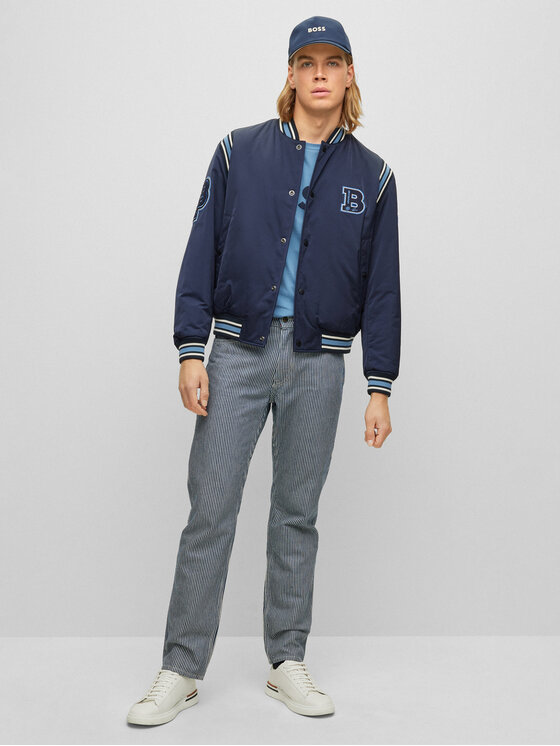 Boss T-Shirt Thinking 1 50481923 Blau Regular Fit | Modivo.de
