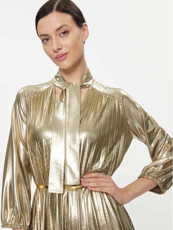 Marella Sukienka koktajlowa Circo 2336260338200 Złoty Regular Fit ...