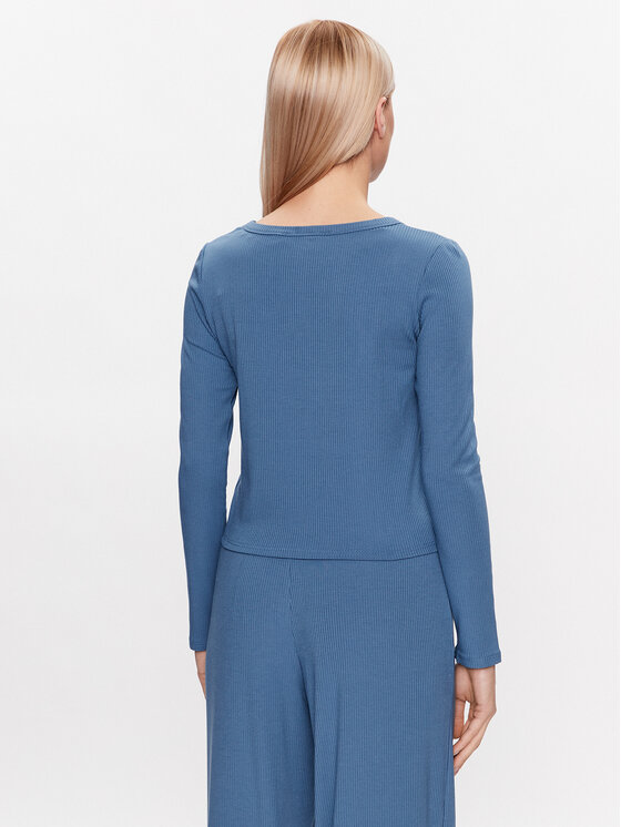 Triumph Strickjacke Natural 10214823 Blau Regular Fit | Modivo.at