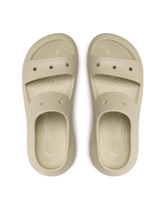 Crocs Klapki Classic Crush Sandal 207670 Beżowy | Modivo.pl