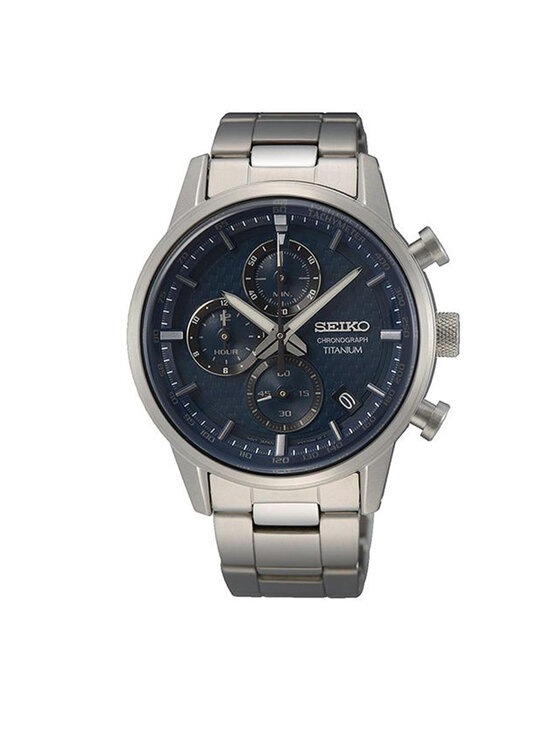 Seiko Sat Chronograph Titanium SSB387P1 Srebrna | Modivo.hr