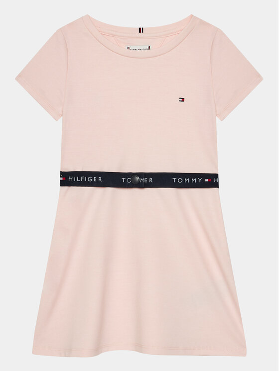 Tommy Hilfiger Kleid fur den Alltag Essential Skater KG0KG07776 D Rosa Regular Fit Modivo