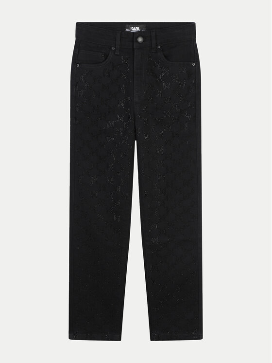 Karl Lagerfeld Kids Jeansy Z30208 S Černá Regular Fit | Modivo.cz