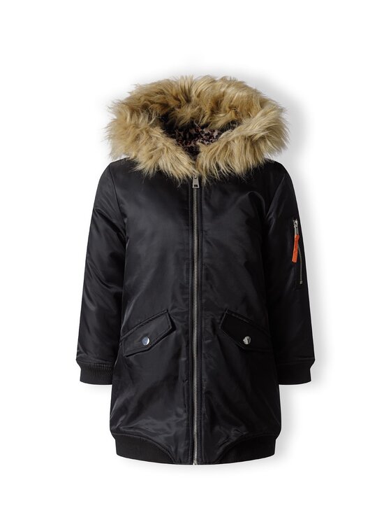 MINOTI Parka break 1 Czarny Regular Fit | Modivo.pl