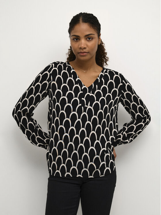 Kaffe Palaidinė Kakarina Amber 10507893 Juoda Regular Fit | Modivo.lt