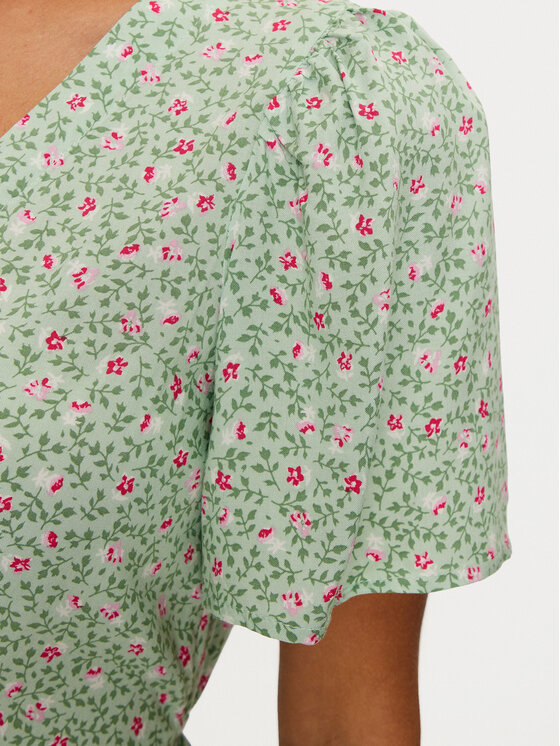 Vero Moda Letní šaty Alba 10292845 Zelená Regular Fit | Modivo.cz