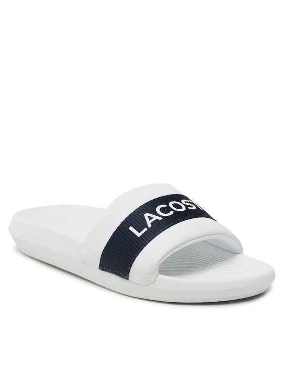 Lacoste Klapki Croco Slide 0721 1 Cfa 7-41CFA0011 Biały | Modivo.pl