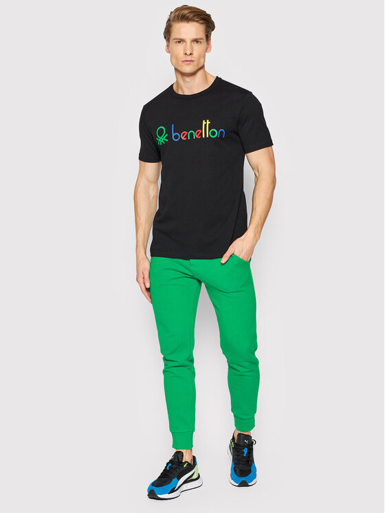 United Colors Of Benetton T-Shirt 3I1XU100A Černá Regular Fit | Modivo.cz