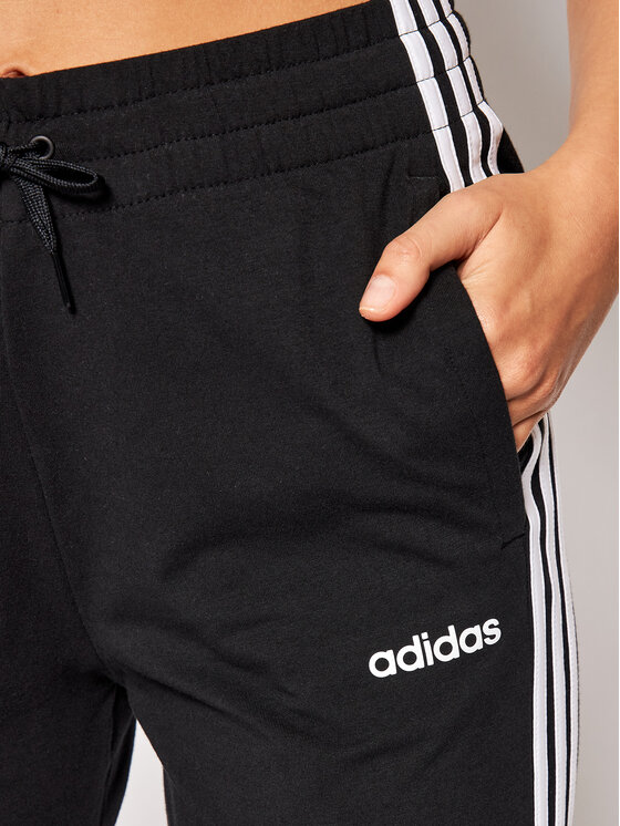 adidas Spodnie dresowe Essentials 3-Stripes DP2377 Czarny Slim Fit ...