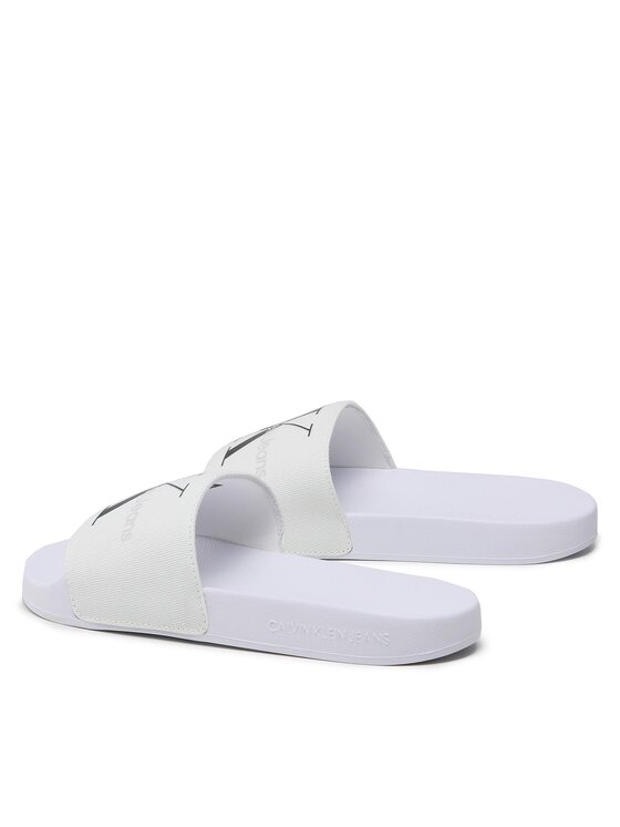Calvin Klein Jeans Natikače Slide Monogram Co YW0YW00103 Bijela | Modivo.hr