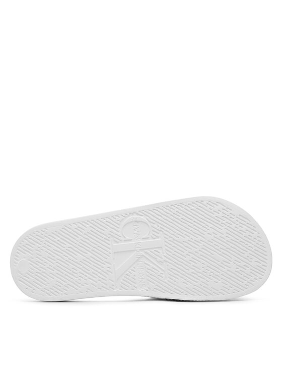 Calvin Klein Jeans Natikače Slide Printed Logo Web YW0YW01244 Bijela ...