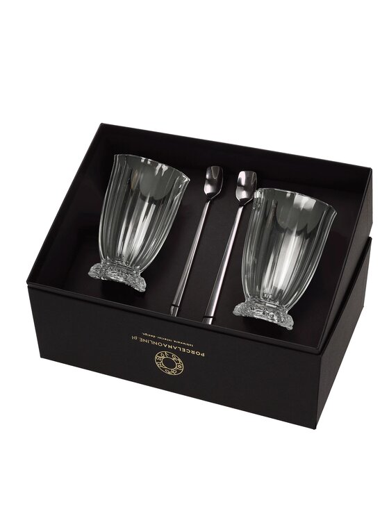 Rosenthal Komplet szklanek Zestaw macchiato Maria Crystal Biały | Modivo.pl