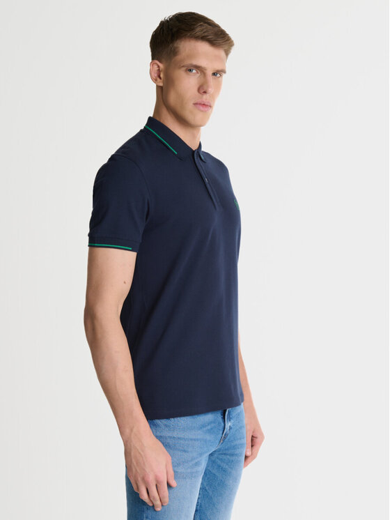 BIG STAR Polo POLIAN_403_150 Granatowy Basic Fit | Modivo.pl
