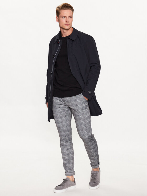 Bugatti Płaszcz przejściowy 333500 39031 Granatowy Regular Fit | Modivo.pl