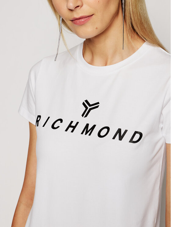 John Richmond Marškinėliai Katya UWP21018TS Balta Regular Fit | Modivo.lt