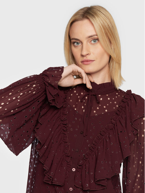 Bruuns Bazaar Cămașă Angelonia Aliyha BBW3089 Vișiniu Regular Fit ...