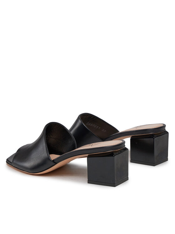 AGL Klapki Angie Mule D660011PCKB0741013 Czarny | Modivo.pl