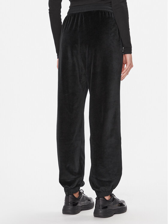 Tommy Jeans Jogginghose Velour Dw0dw17537 Schwarz Relaxed Fit Modivo De