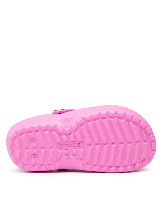 Crocs Pantoletten Classic Lined Clog K 207010 Rosa | Modivo.de