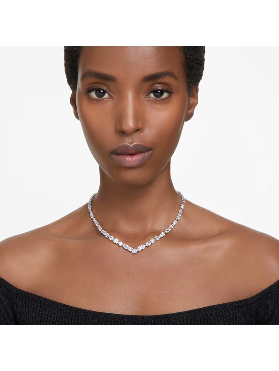 Swarovski Naszyjnik Kolia Mesmera 5665242 Srebrny | Modivo.pl
