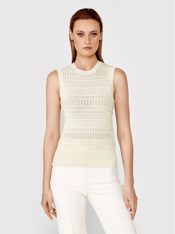 Simple Top SWD029 Beige Slim Fit | Modivo.it