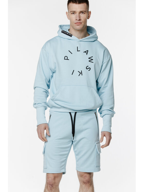 Pilawski Szorty sportowe SZORTY NIEBIESKIE MĘSKIE Błękitny Regular Fit ...