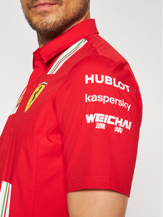 Puma Hemd Scuderia Ferrari Team 763034 Rot Regular Fit | Modivo.at