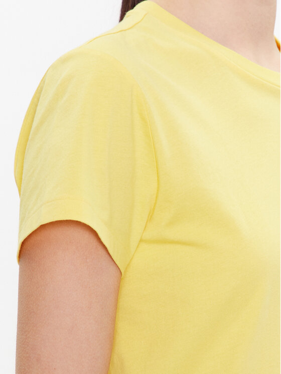 Polo Ralph Lauren T-Shirt 211898698001 Żółty Regular Fit | Modivo.pl