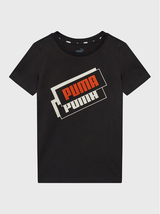 Puma T-Shirt Alpha Holiday 670109 Schwarz Regular Fit | Modivo.de