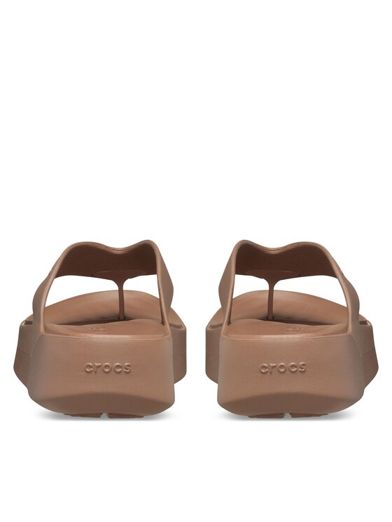 Crocs Japonki Gataway Platform Flip 209410 Beżowy | Modivo.pl