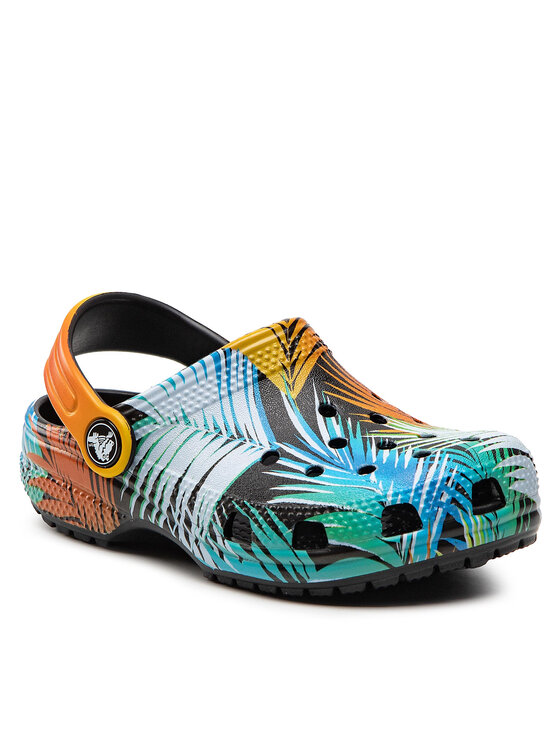 Crocs Pantoletten Classic Pool Party Clog K 207826 Schwarz | Modivo.de