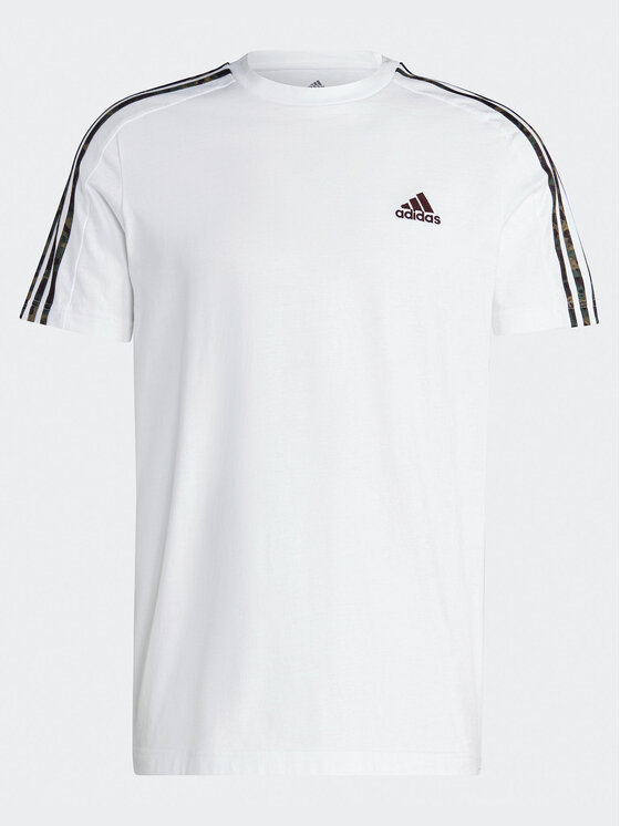 adidas T-Shirt Essentials Single Jersey 3-Stripes T-Shirt IC9343 Biały ...
